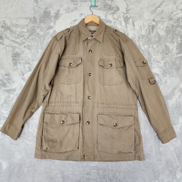 Cabela's | Jackets & Coats | Vintage Cabelas Safari Series Jacket Mens Large Hunting Drawstring ...